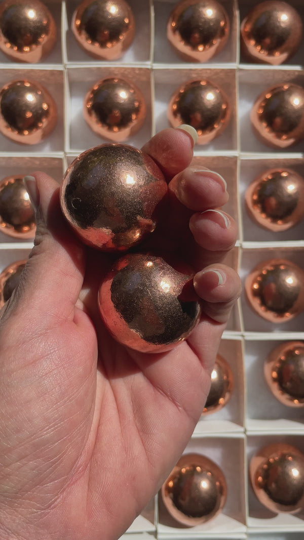 Copper Ore Sphere ~ Medium - Sugar Studio Crystals