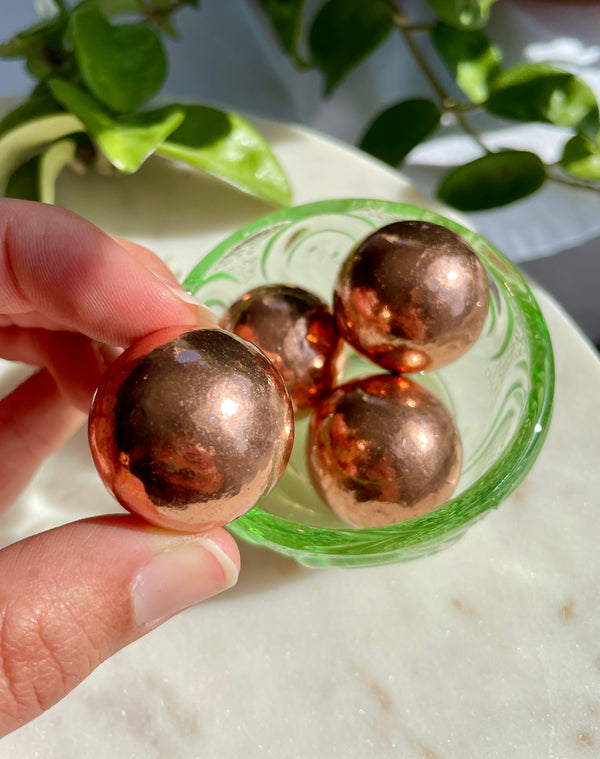 Copper Ore Sphere ~ Small - Sugar Studio Crystals